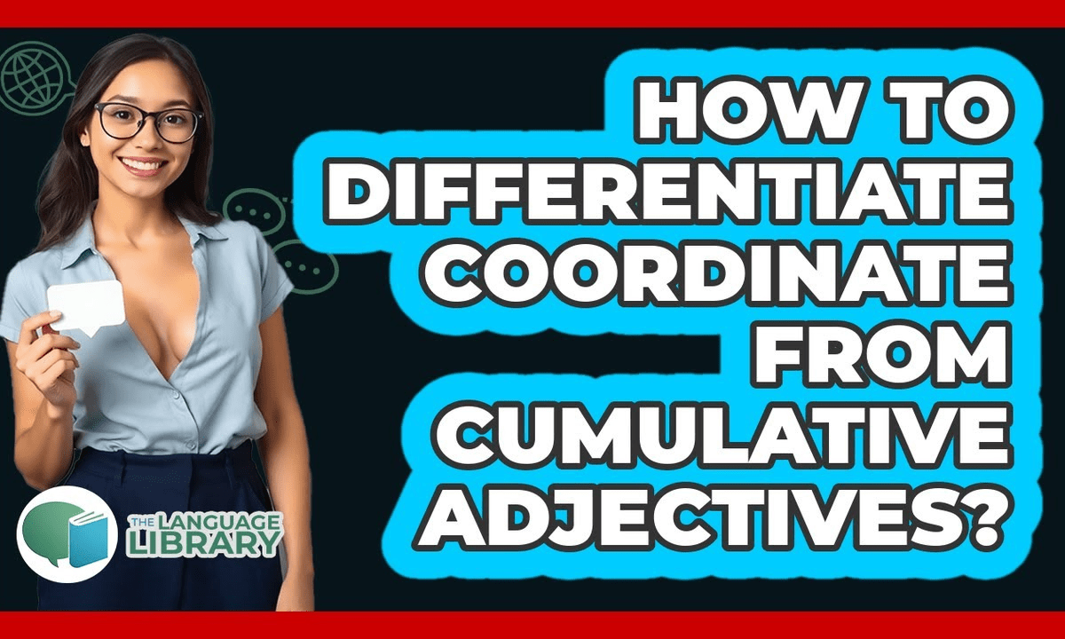 Coordinate Adjectives